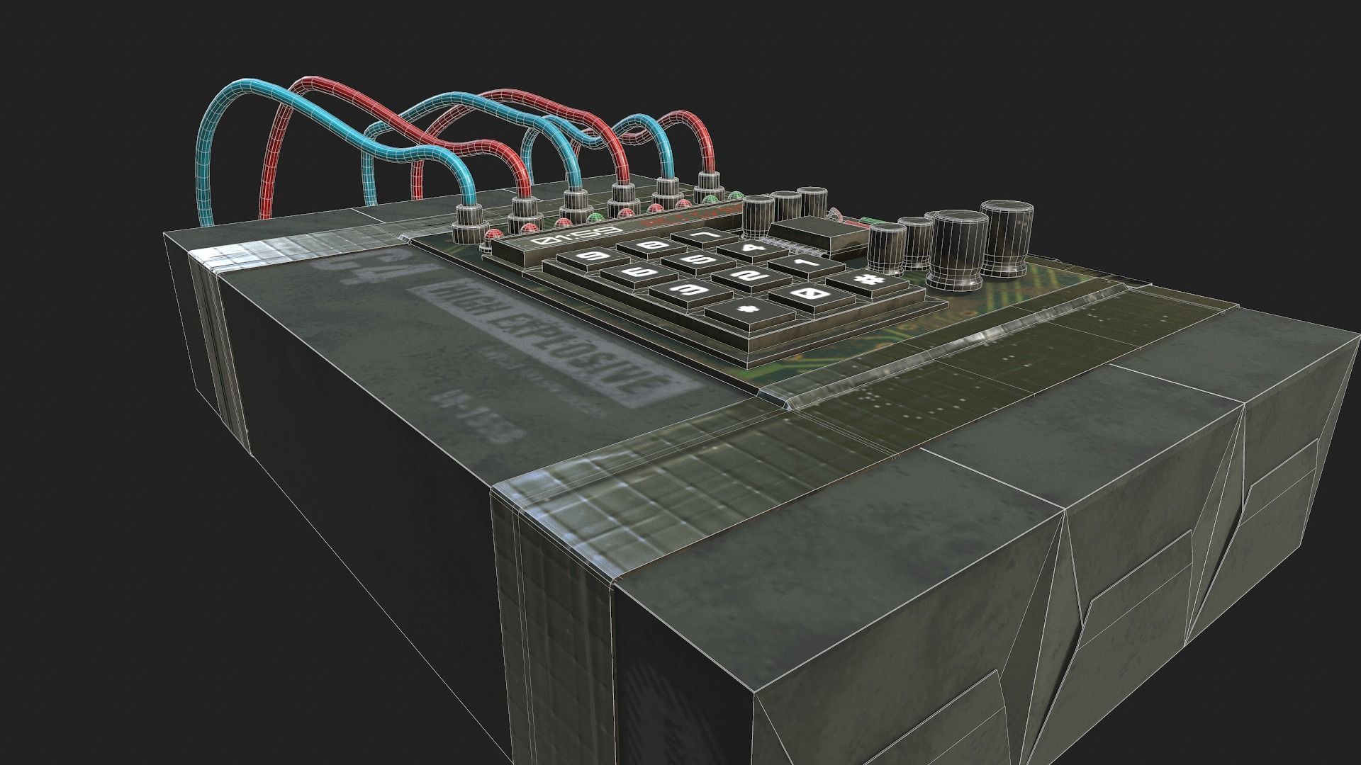 C4 Explosive with Detonator 3D model | CGTrader