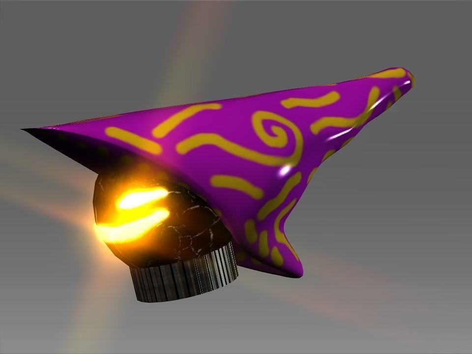 3D model Wizard Cone Hat Helmet Space Ship VR / AR / low-poly | CGTrader