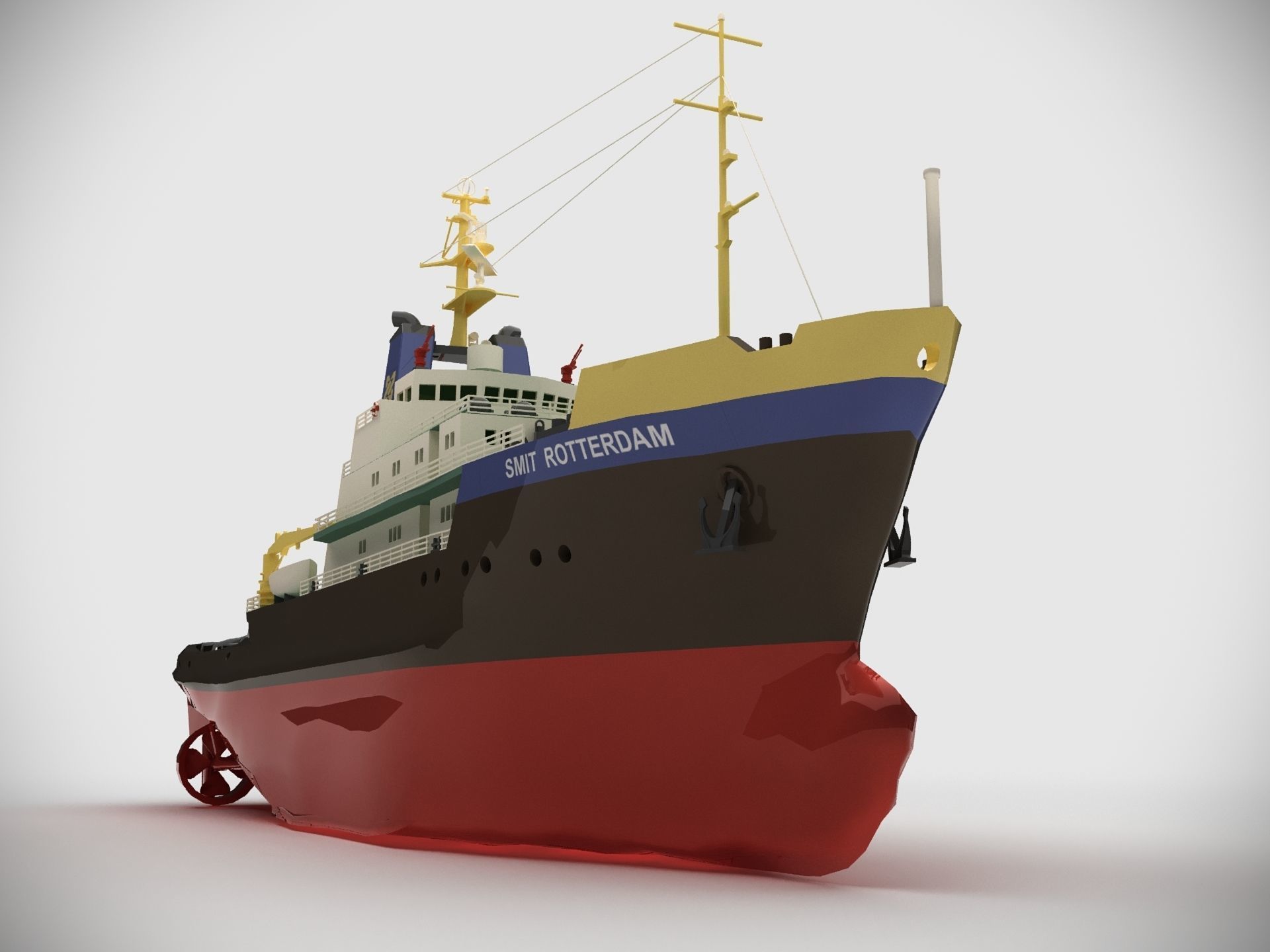 3D model Steamship ship VR / AR / low-poly | CGTrader