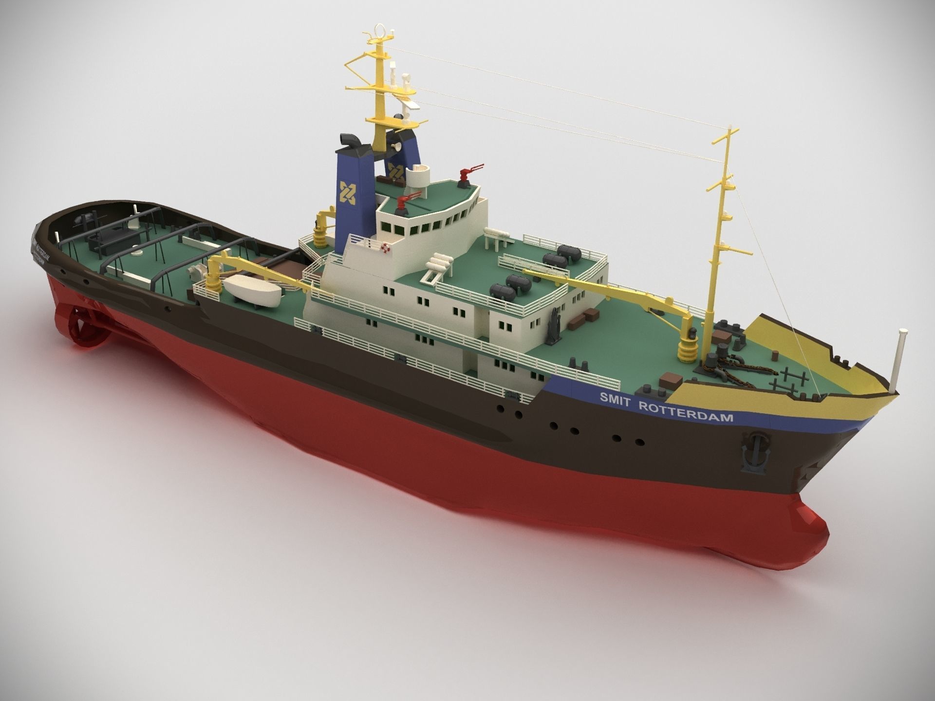 3D model Steamship VR / AR / low-poly | CGTrader