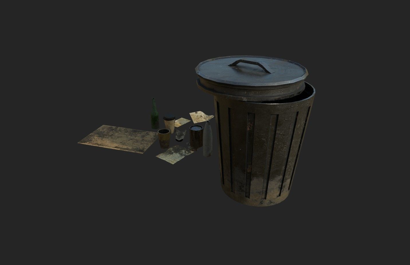 3D model Garbage and Trash VR / AR / low-poly | CGTrader