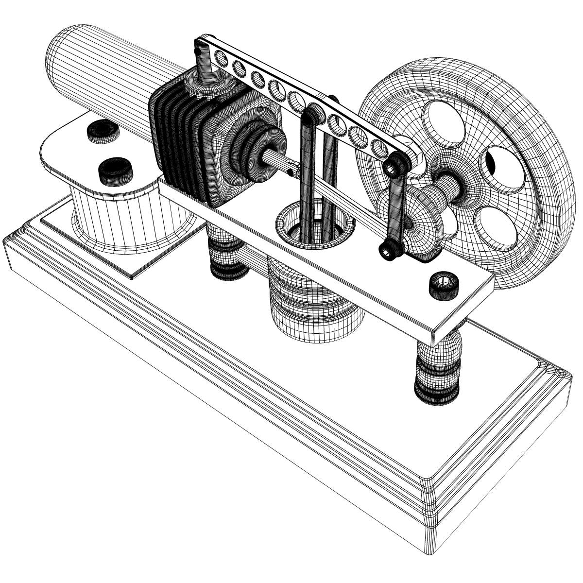 Stirling Engine 3D model | CGTrader