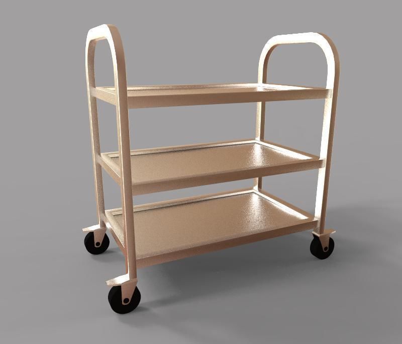 3D model Trolley Cart VR / AR / low-poly | CGTrader