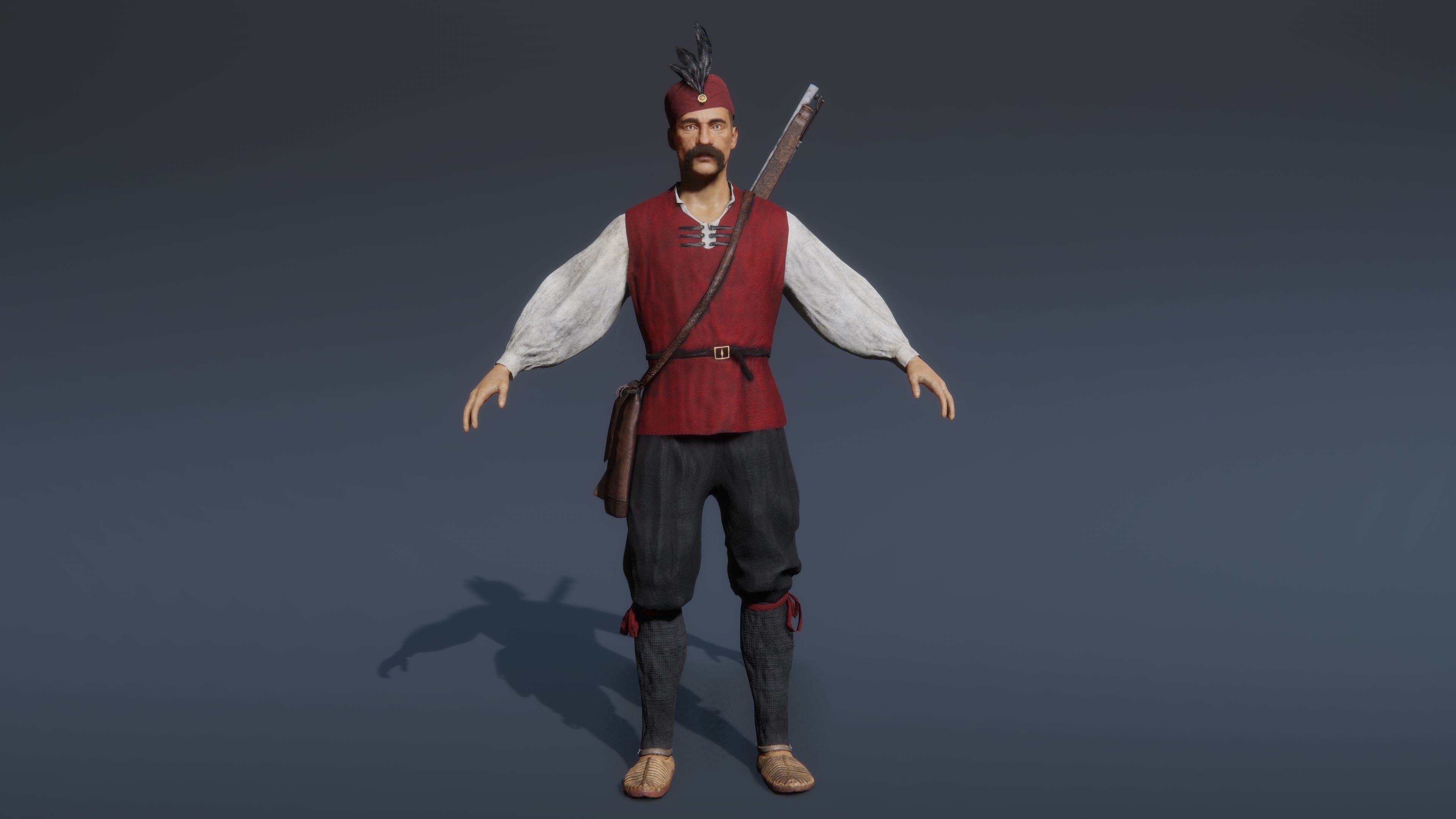 3D model Medieval European Pirate Warriors VR / AR / low-poly | CGTrader