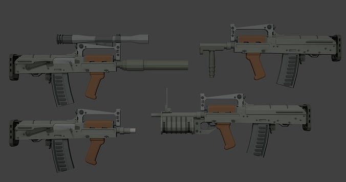 3D model OC GROZA 14 - Low Poly Isometric VR / AR / low-poly | CGTrader