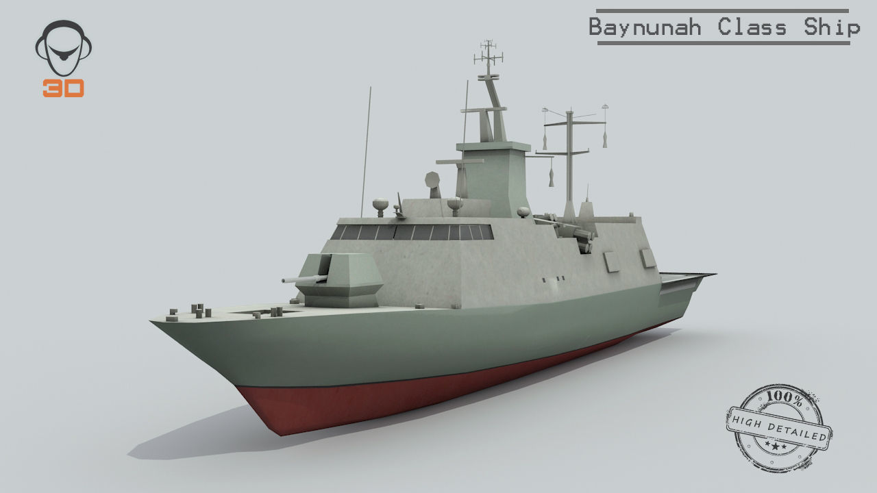 3D Baynunah class ship 3D model | CGTrader