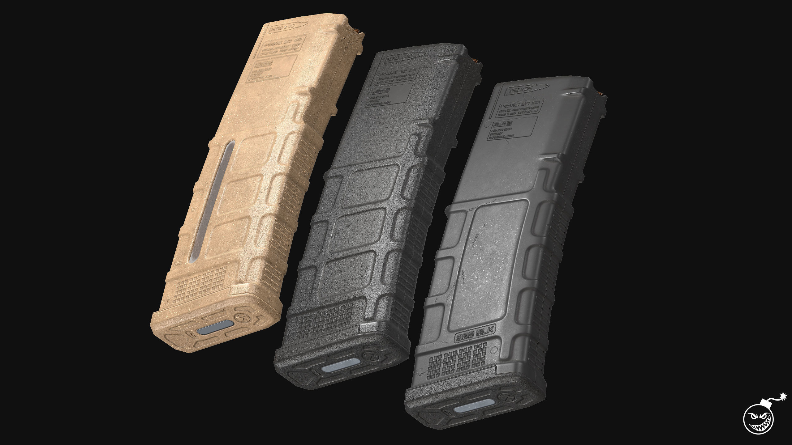3D model AR-M4 - Magpul Pmag Magazine VR / AR / low-poly | CGTrader