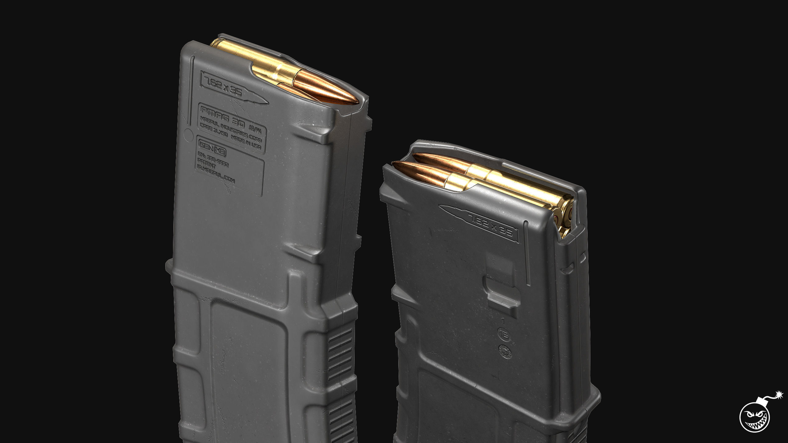 3D model AR-M4 - Magpul Pmag Magazine VR / AR / low-poly | CGTrader