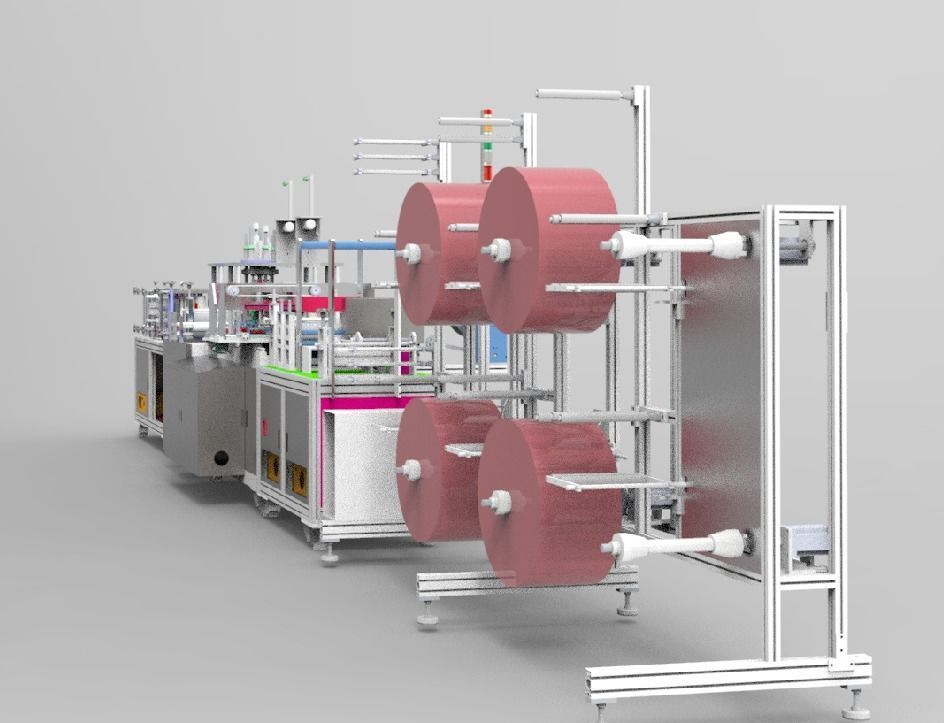 N95 mask production machine 3D model | CGTrader