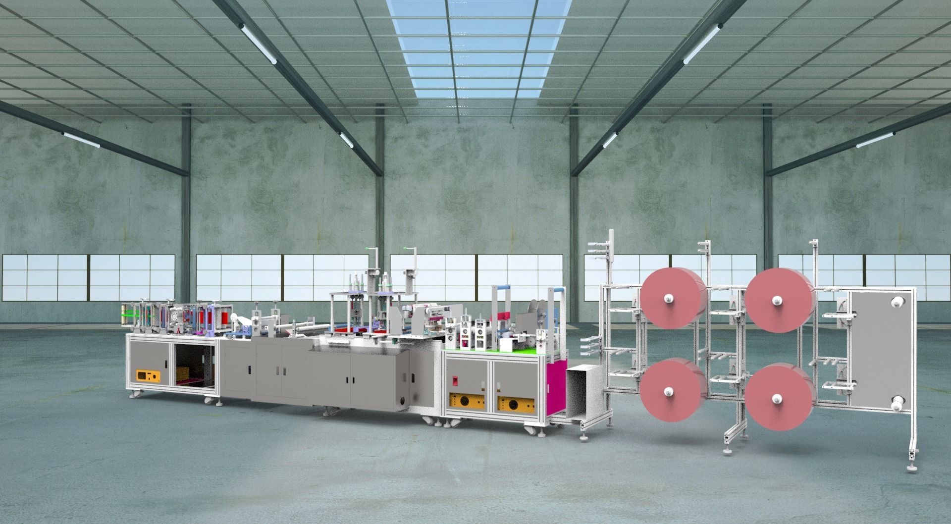 N95 mask production machine 3D model | CGTrader