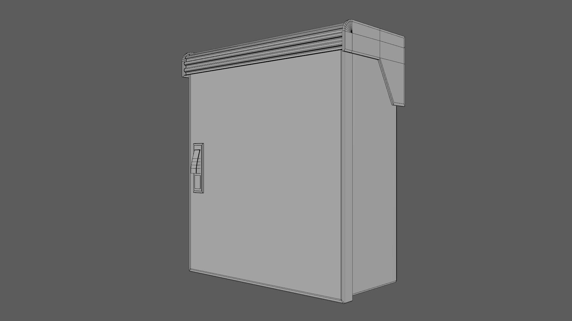 3D model Street prop Power Box 0002 VR / AR / low-poly | CGTrader