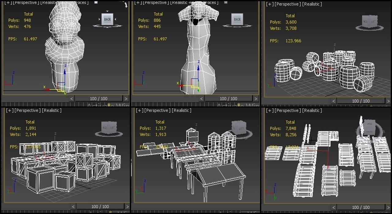 3D model Modular cave kit VR / AR / low-poly | CGTrader