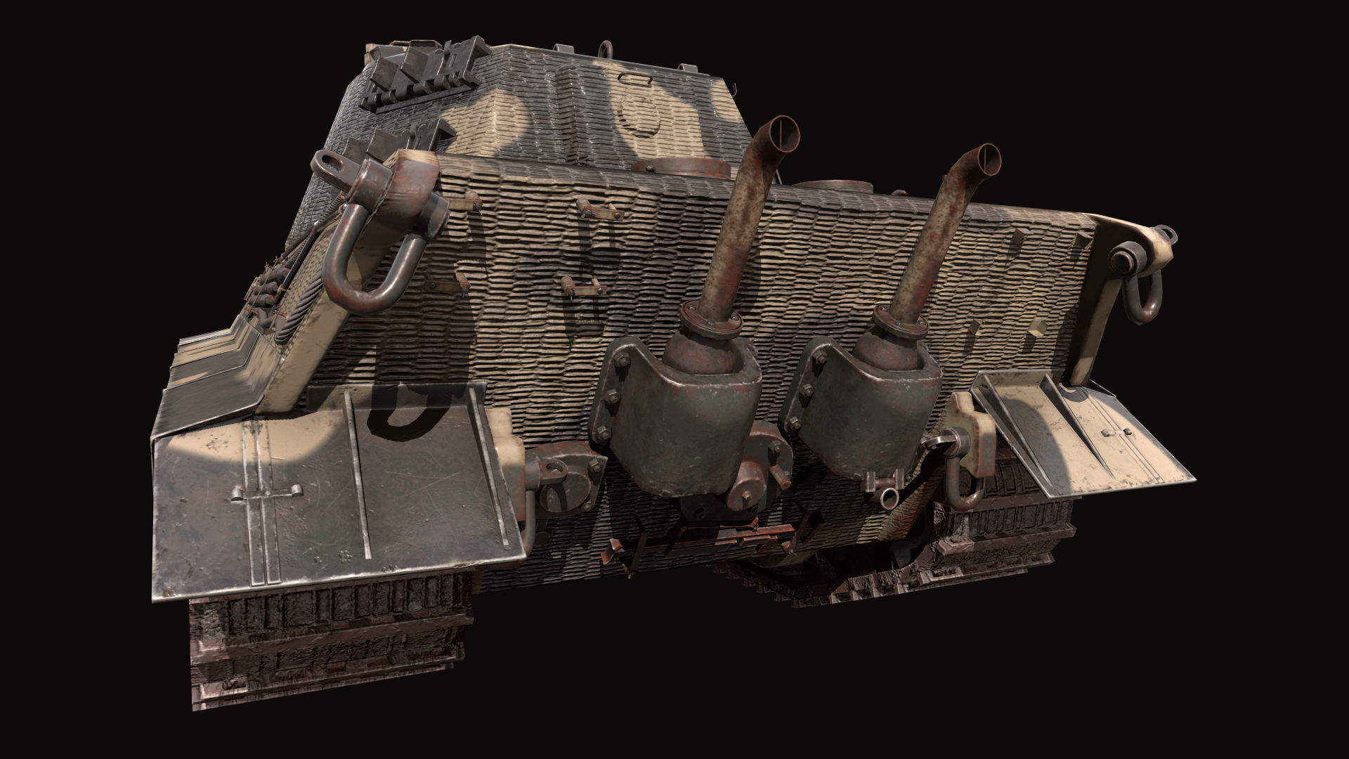 3D model King Tiger tank low poly VR / AR / low-poly | CGTrader
