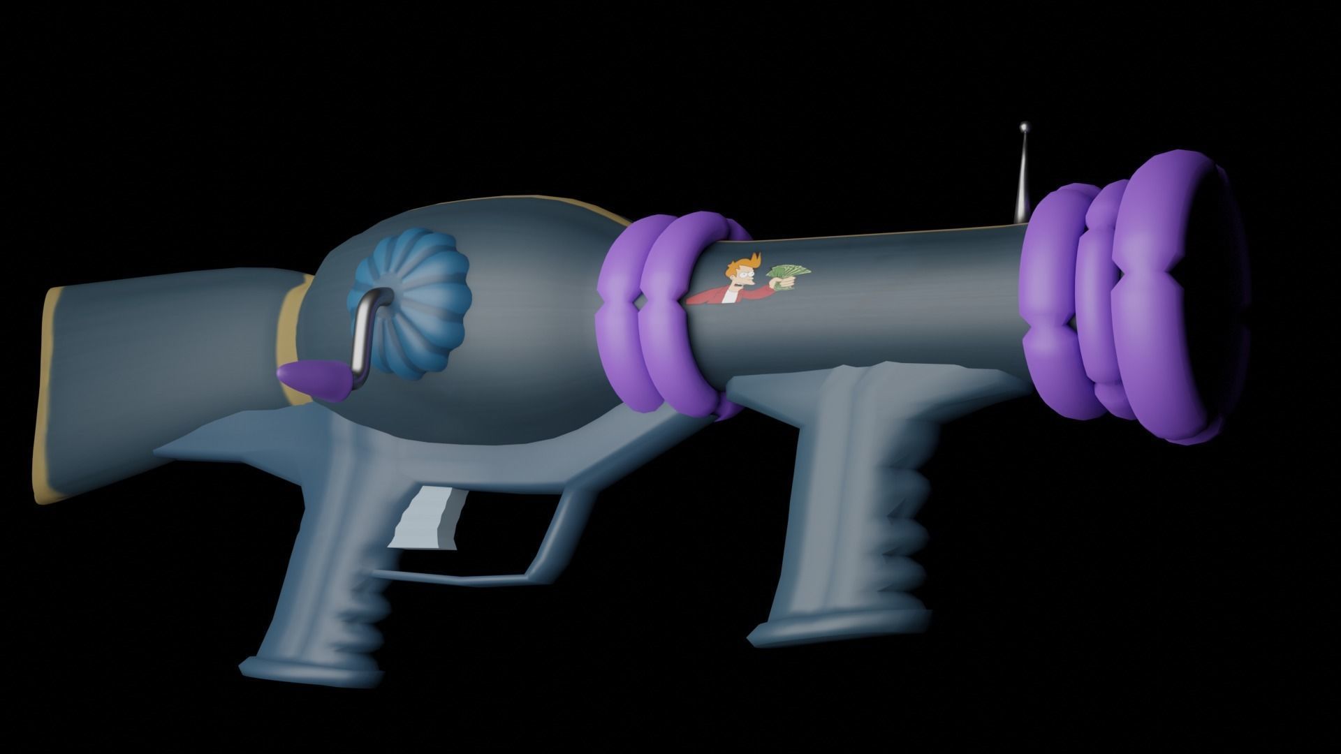Wind Up Gun - Futurama - Enter The Gungeon free 3D model | CGTrader