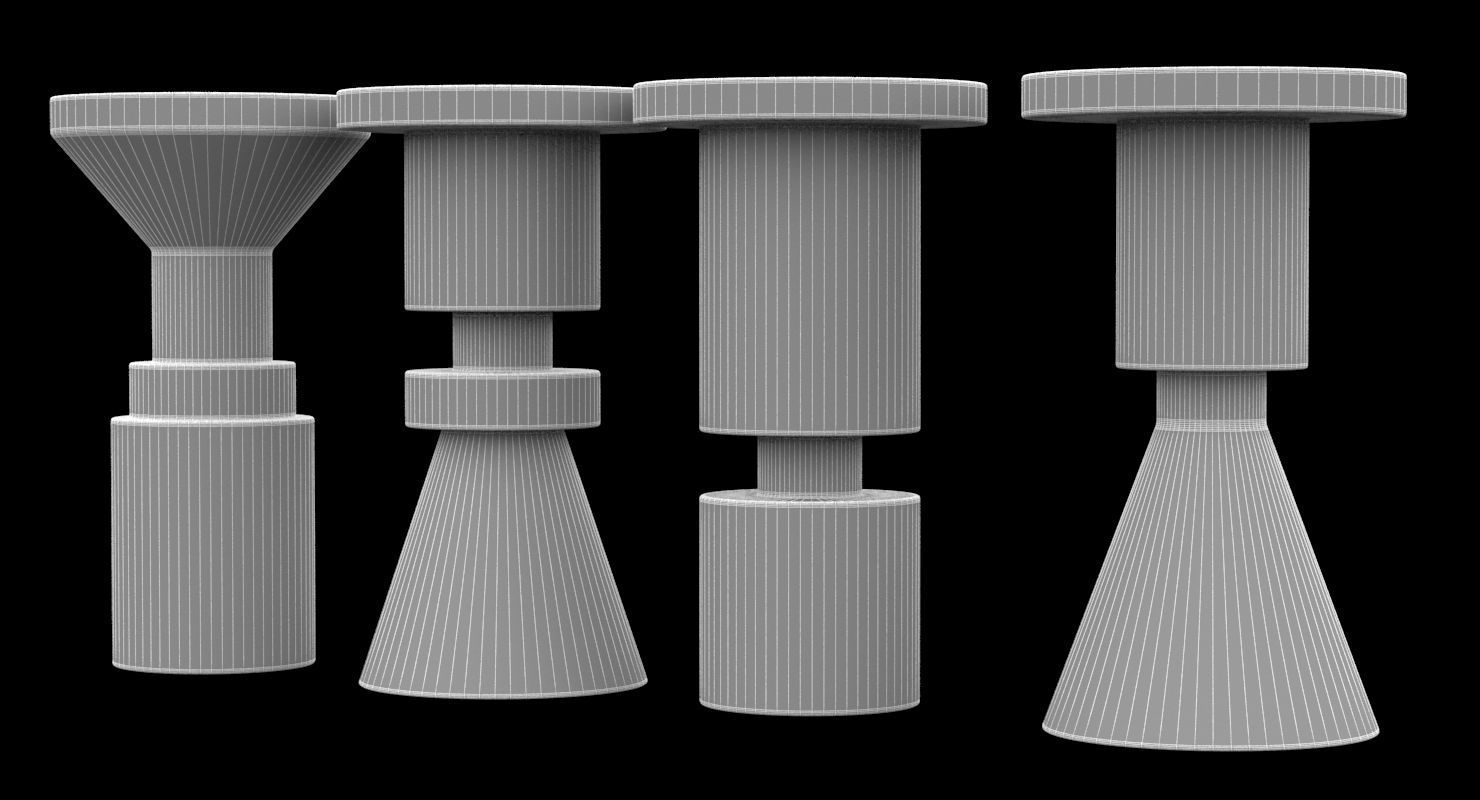 Anna Karlin Chess Bar Stools 3D model | CGTrader
