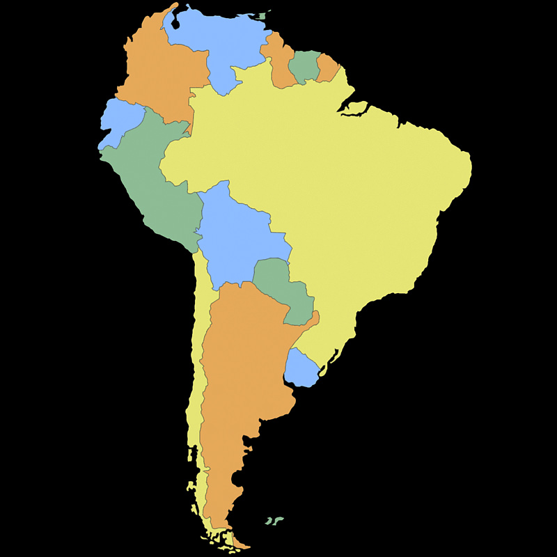3D model South America Map | CGTrader