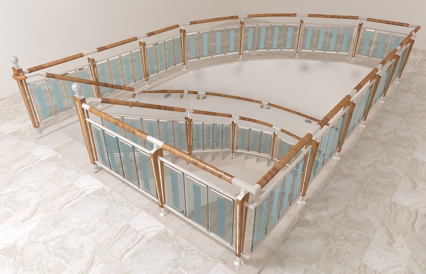 handrail 3D model low-poly | CGTrader