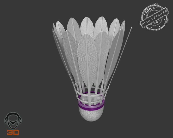 Shuttlecock 3D model | CGTrader