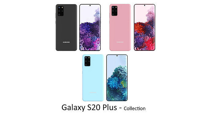 Samsung Galaxy S20 Plus Collection | CGTrader