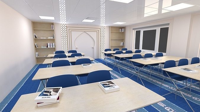 3D model Islamic Classroom VR / AR / low-poly | CGTrader