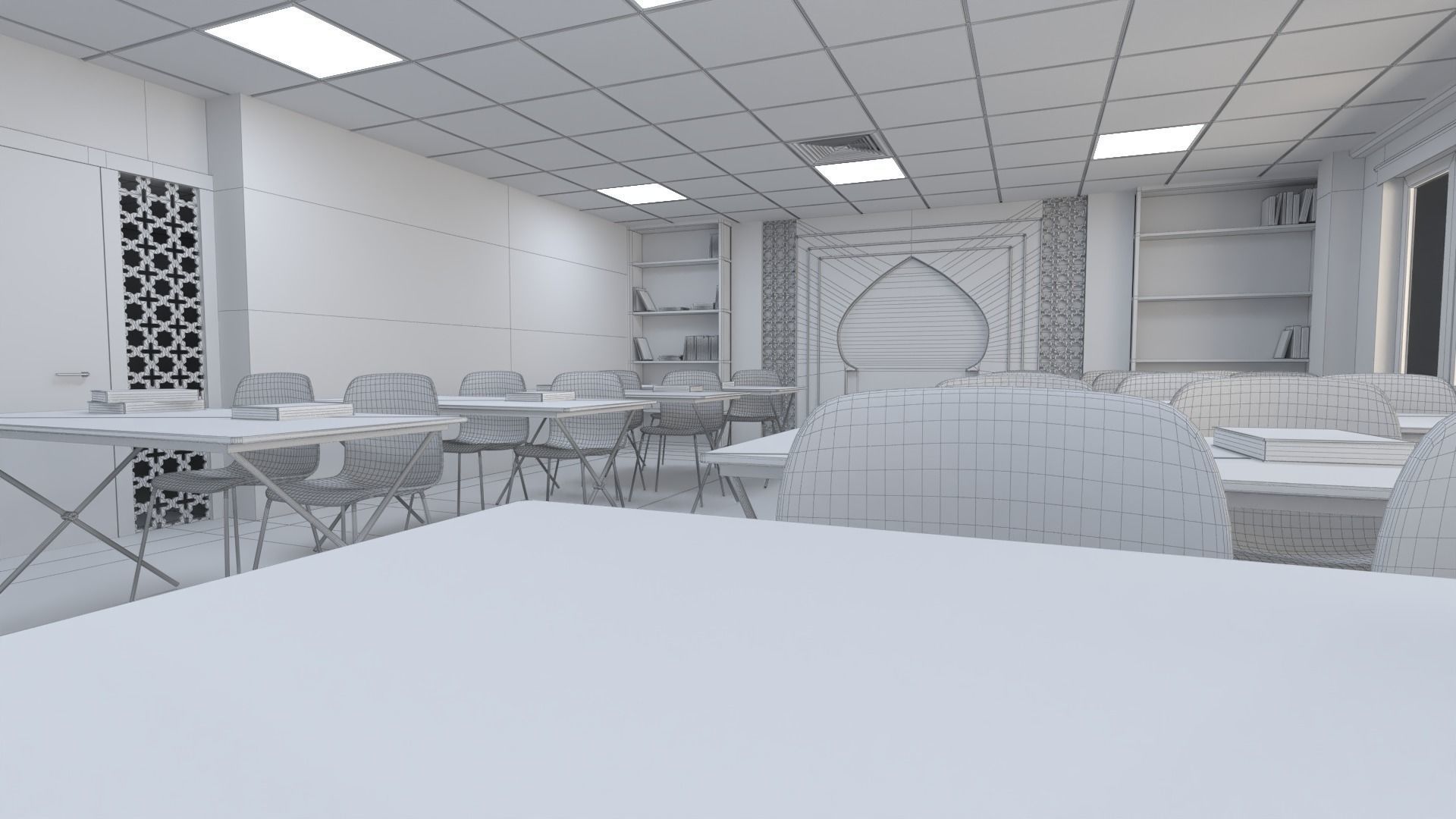 3D model Islamic Classroom VR / AR / low-poly | CGTrader
