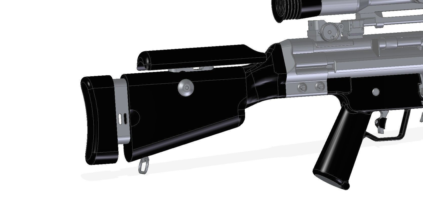 MSG-90 sniper rifle 3D model | CGTrader