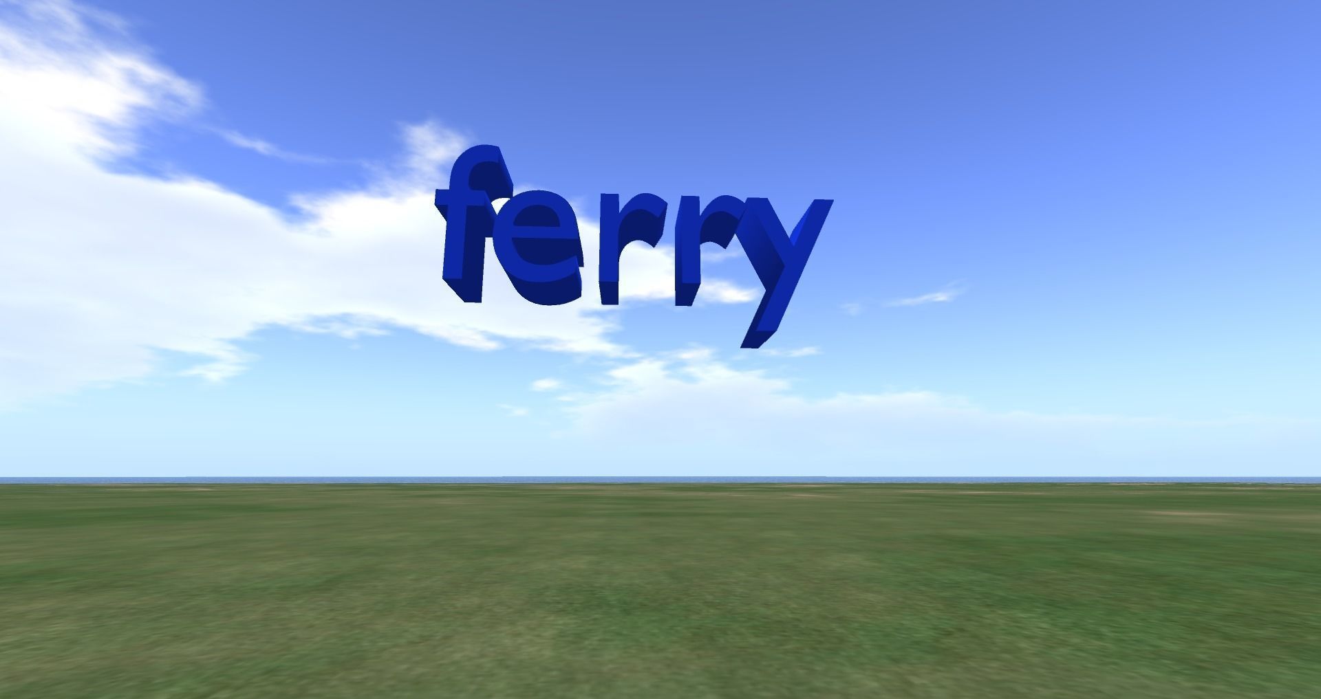 3D word ferry free 3D model | CGTrader