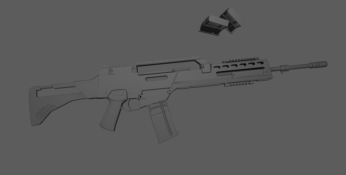 3D model G-36 Assault Rifle VR / AR / low-poly | CGTrader