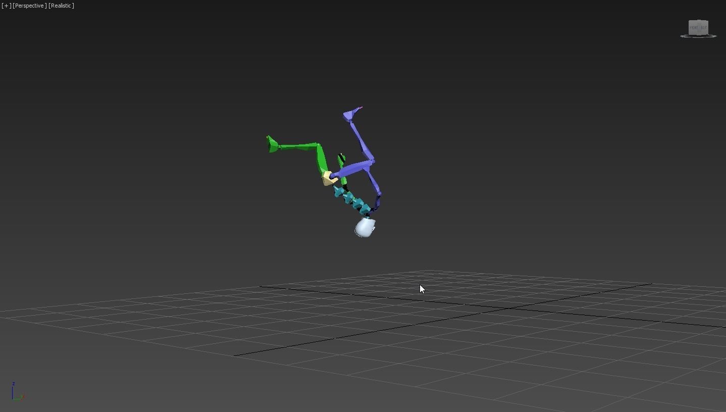 Parkour Front Flip 3 3D model animated | CGTrader