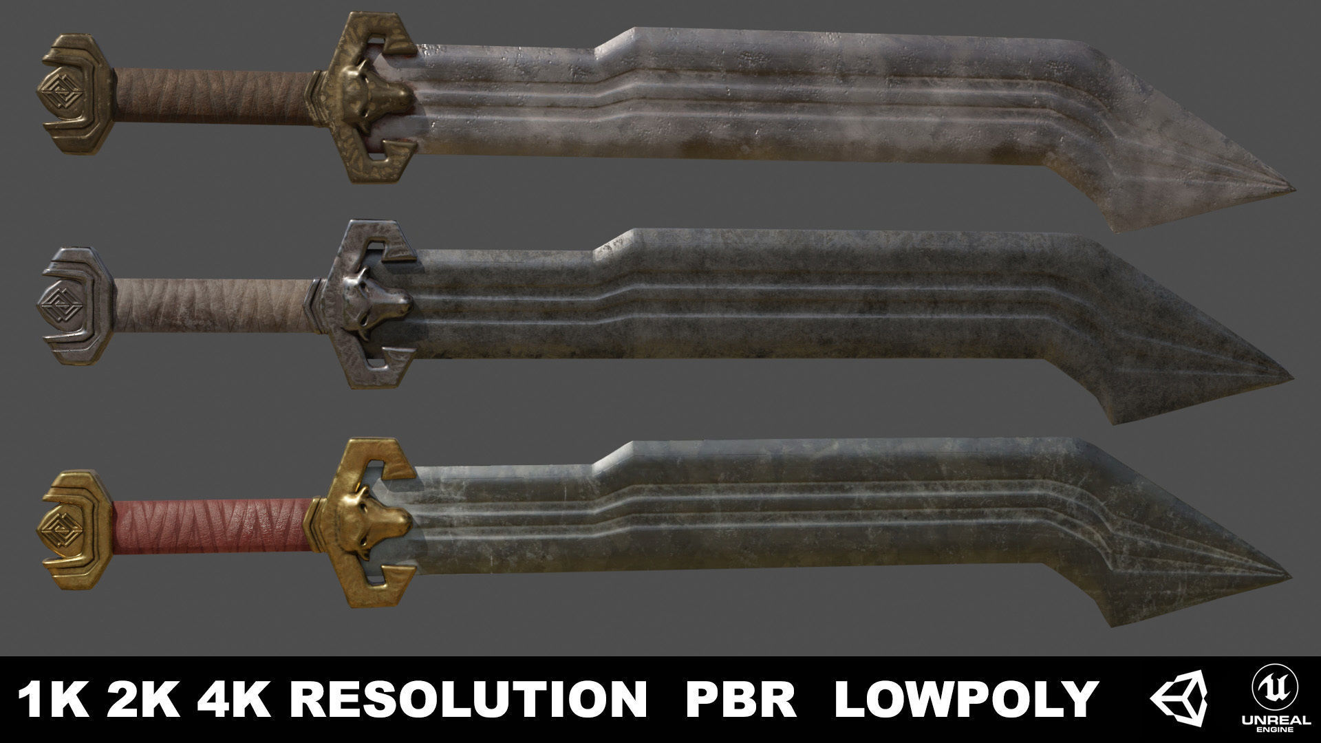 3D asset Dwarven Sword | CGTrader