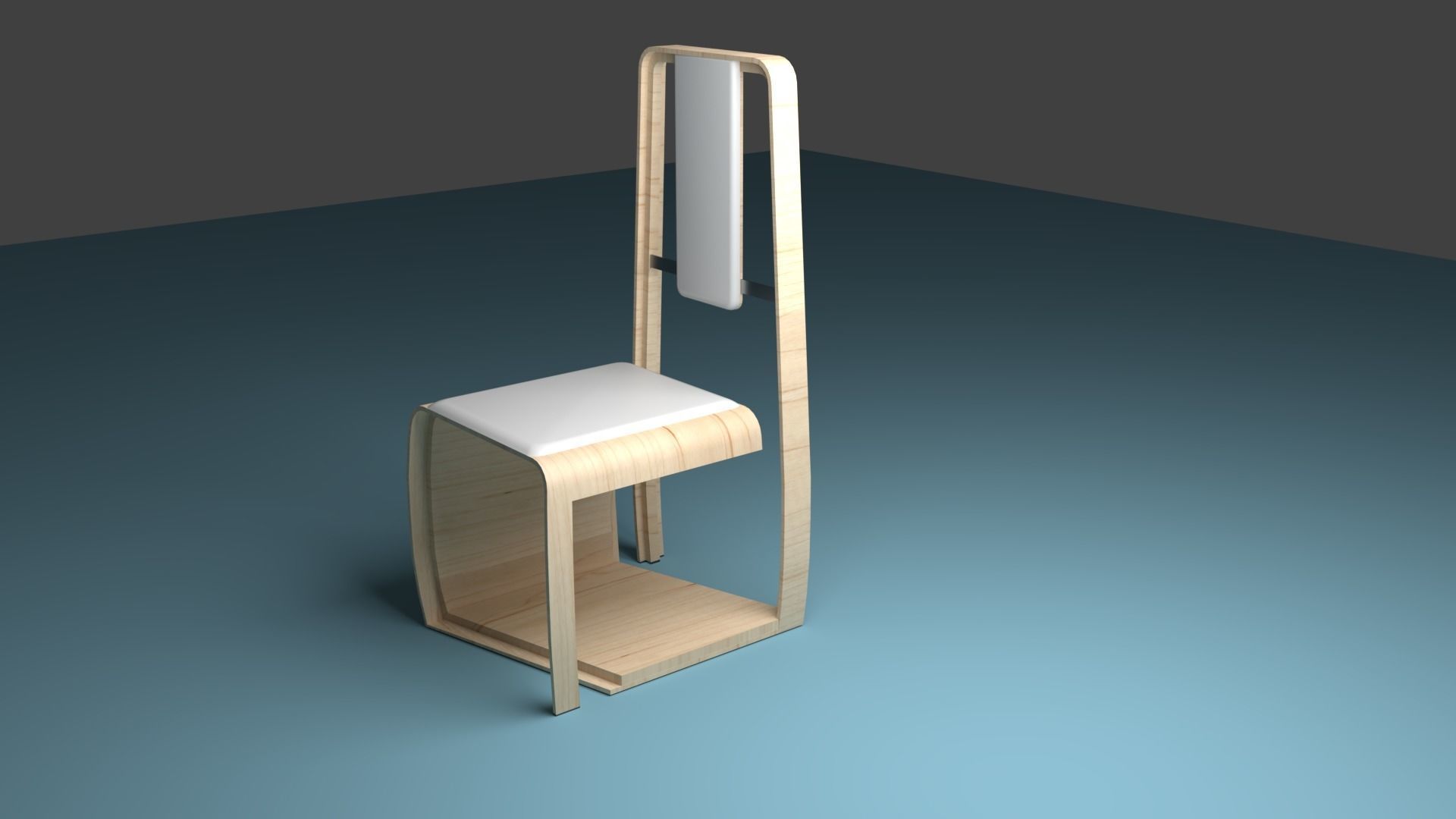 The Deviant Chair Original Design Wood Chrome Leather 3D model | CGTrader