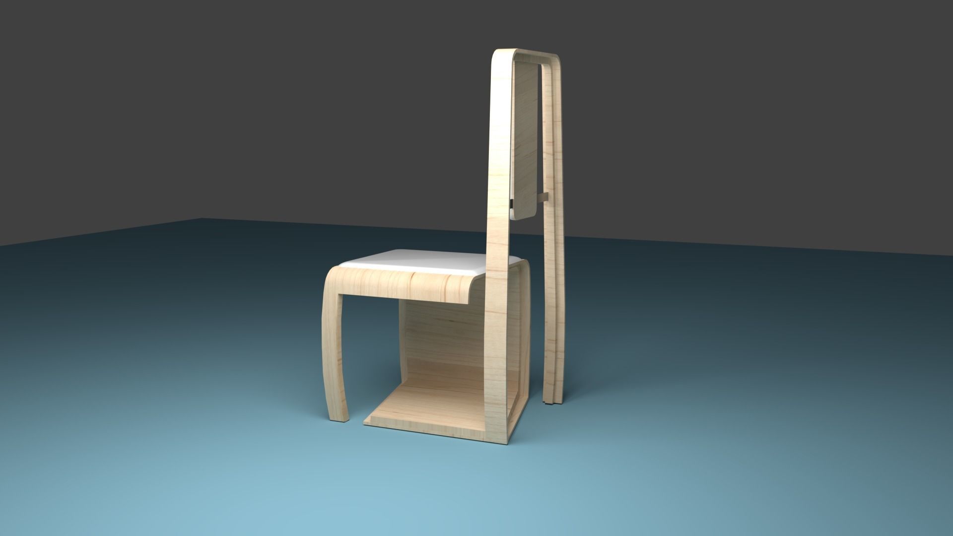 The Deviant Chair Original Design Wood Chrome Leather 3D model | CGTrader
