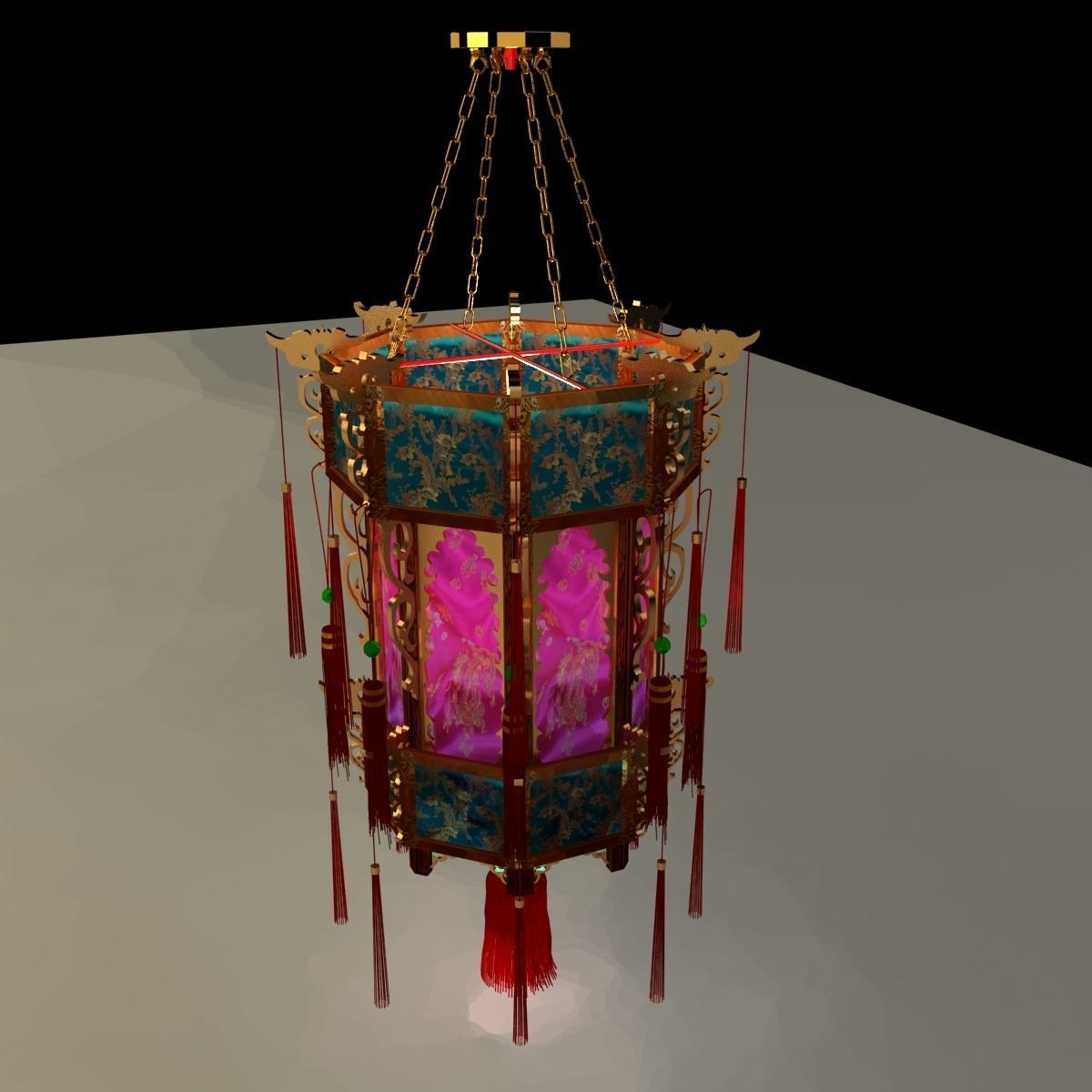 architectural Chinese Palace Lantern 3D model | CGTrader