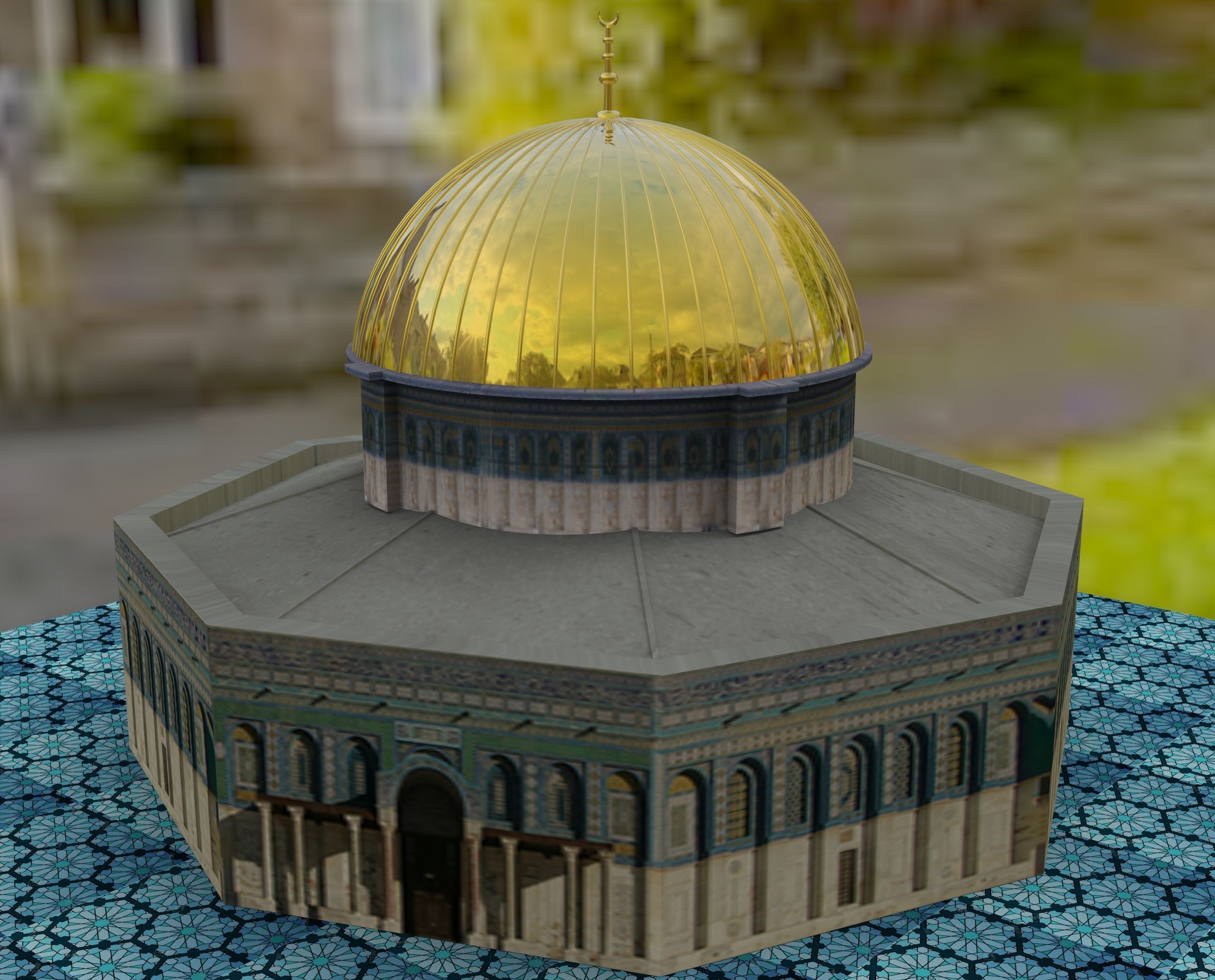 3D model Masjid Ul aqsa Al Aqsa Mosque VR / AR / low-poly | CGTrader