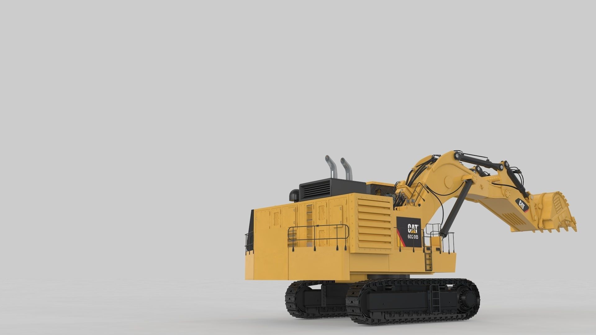 Mining Excavator Rigged 3D model animated rigged | CGTrader