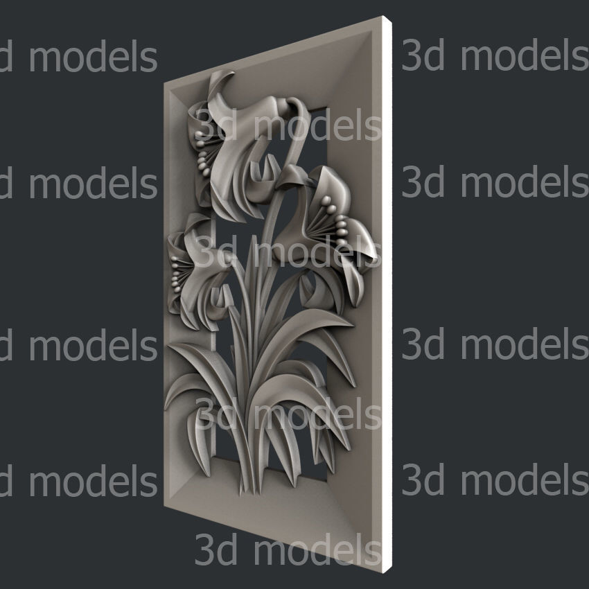 3d STL models for CNC router or 3d printer flower 3D model | CGTrader