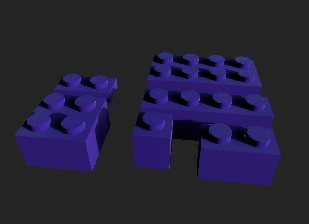 3D model Low-Poly Lego Set VR / AR / low-poly | CGTrader