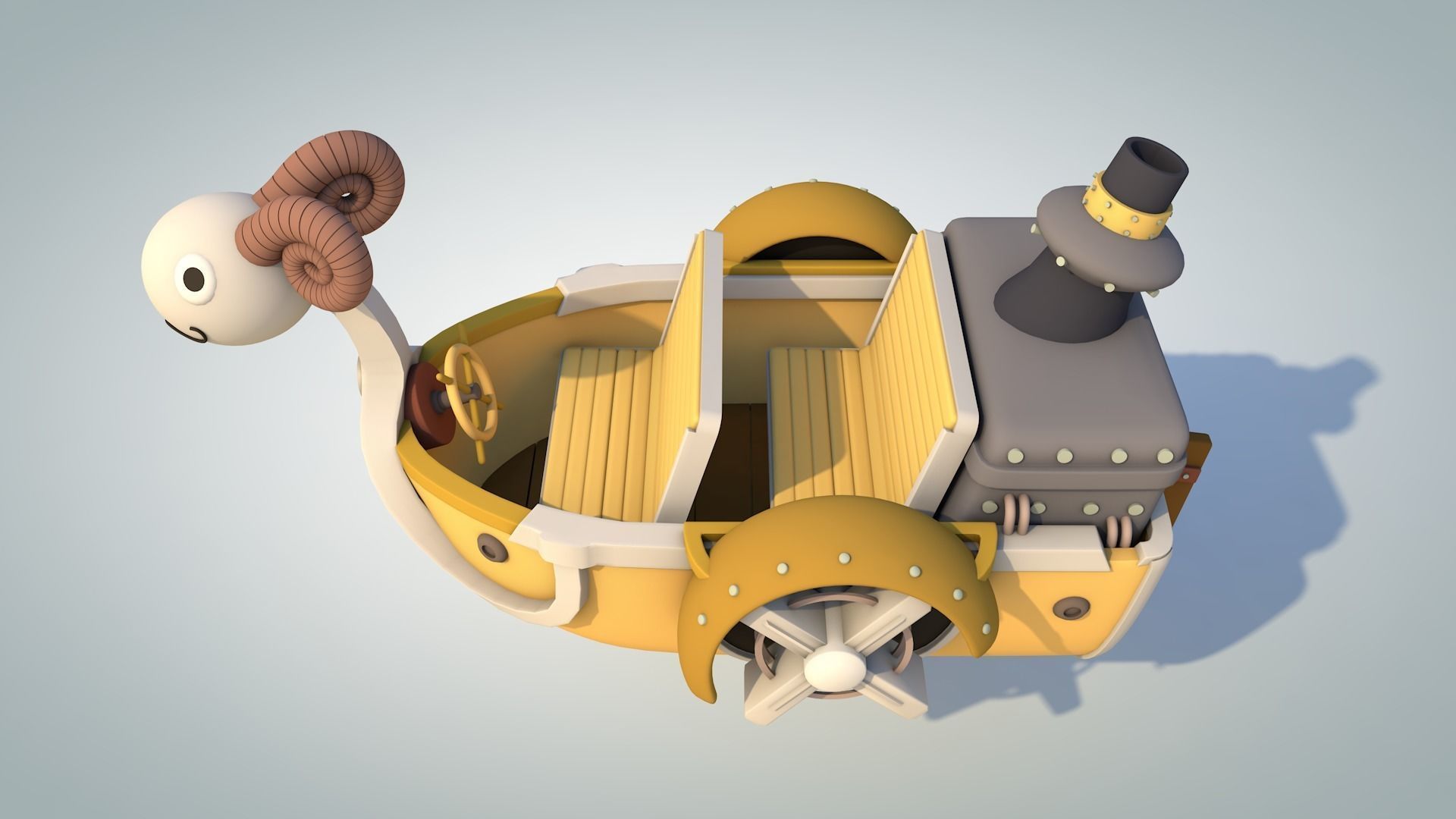 3D model Mini Merry - One Piece VR / AR / low-poly | CGTrader