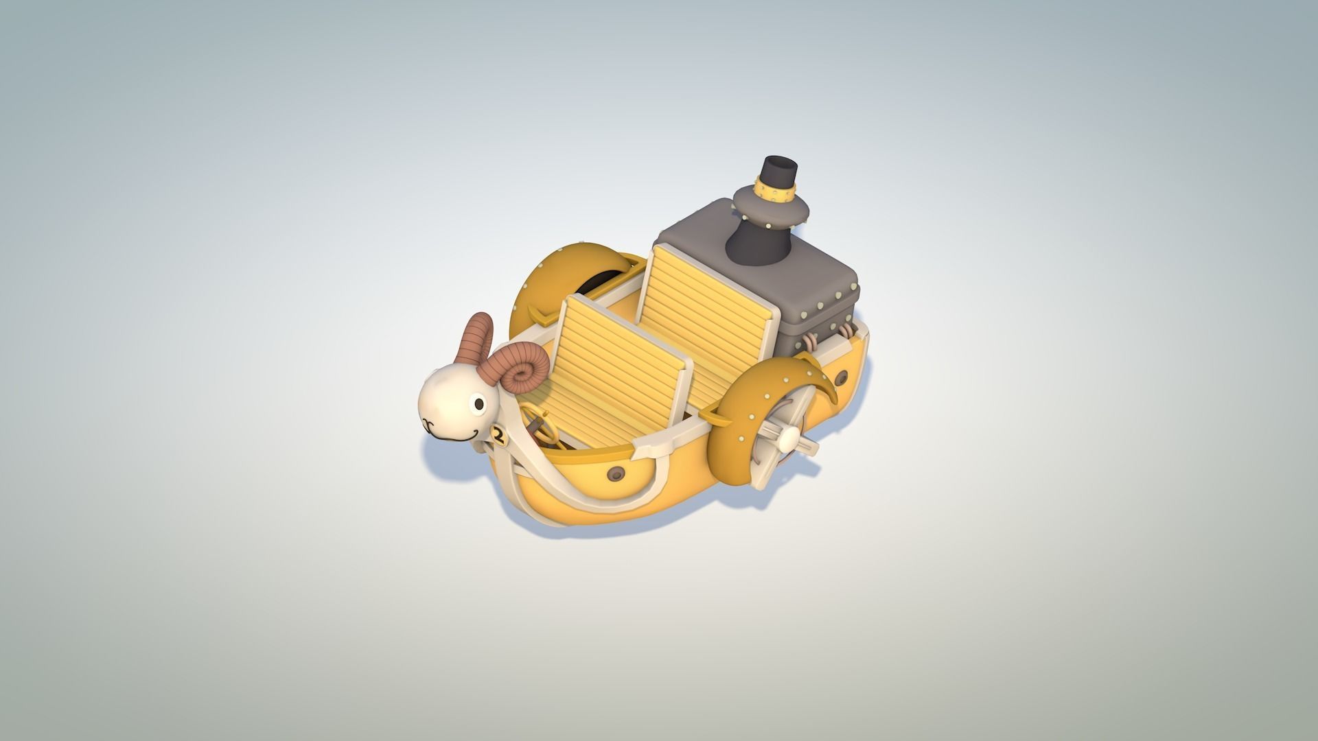 3D model Mini Merry - One Piece VR / AR / low-poly | CGTrader