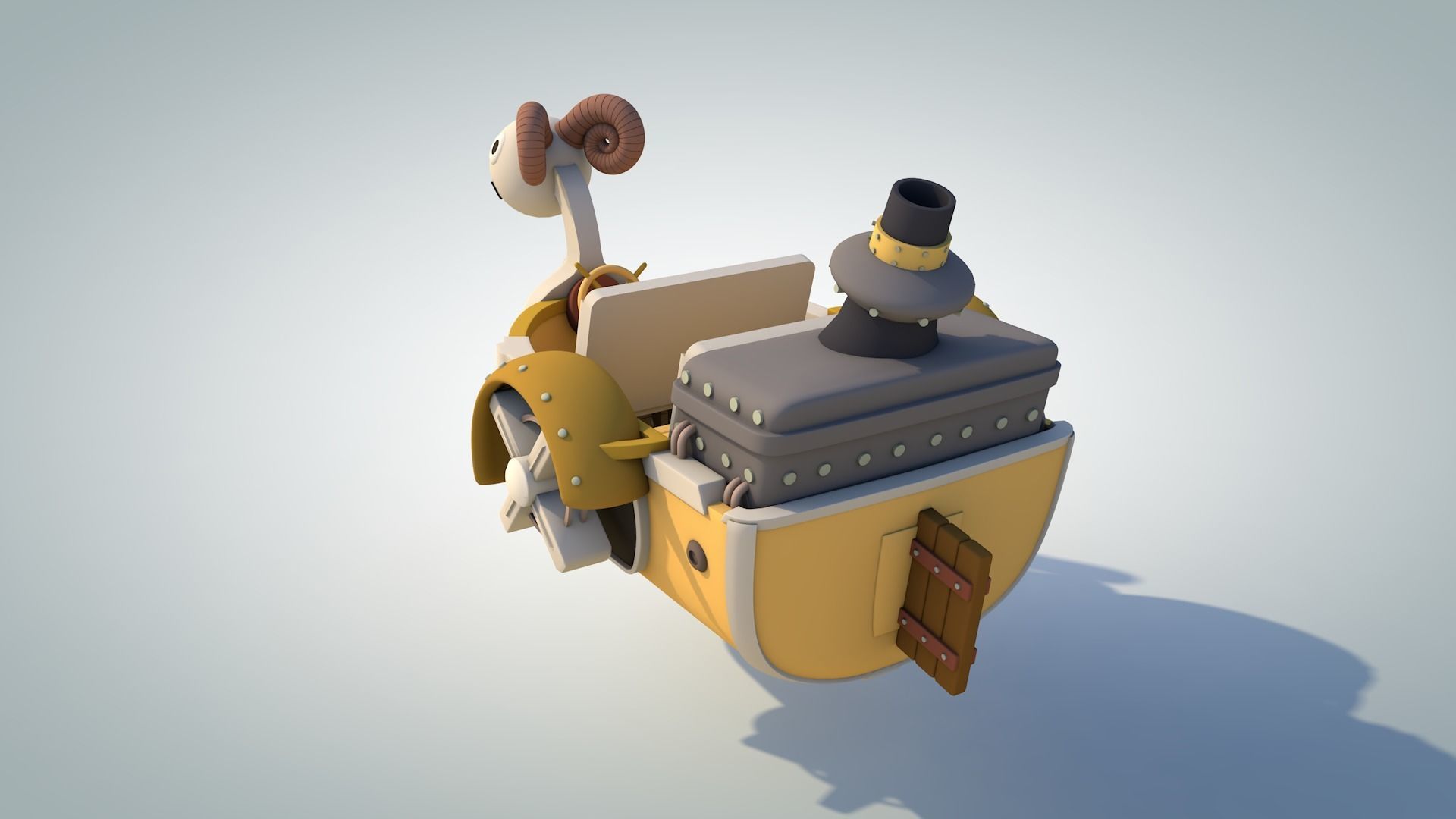 3D model Mini Merry - One Piece VR / AR / low-poly | CGTrader