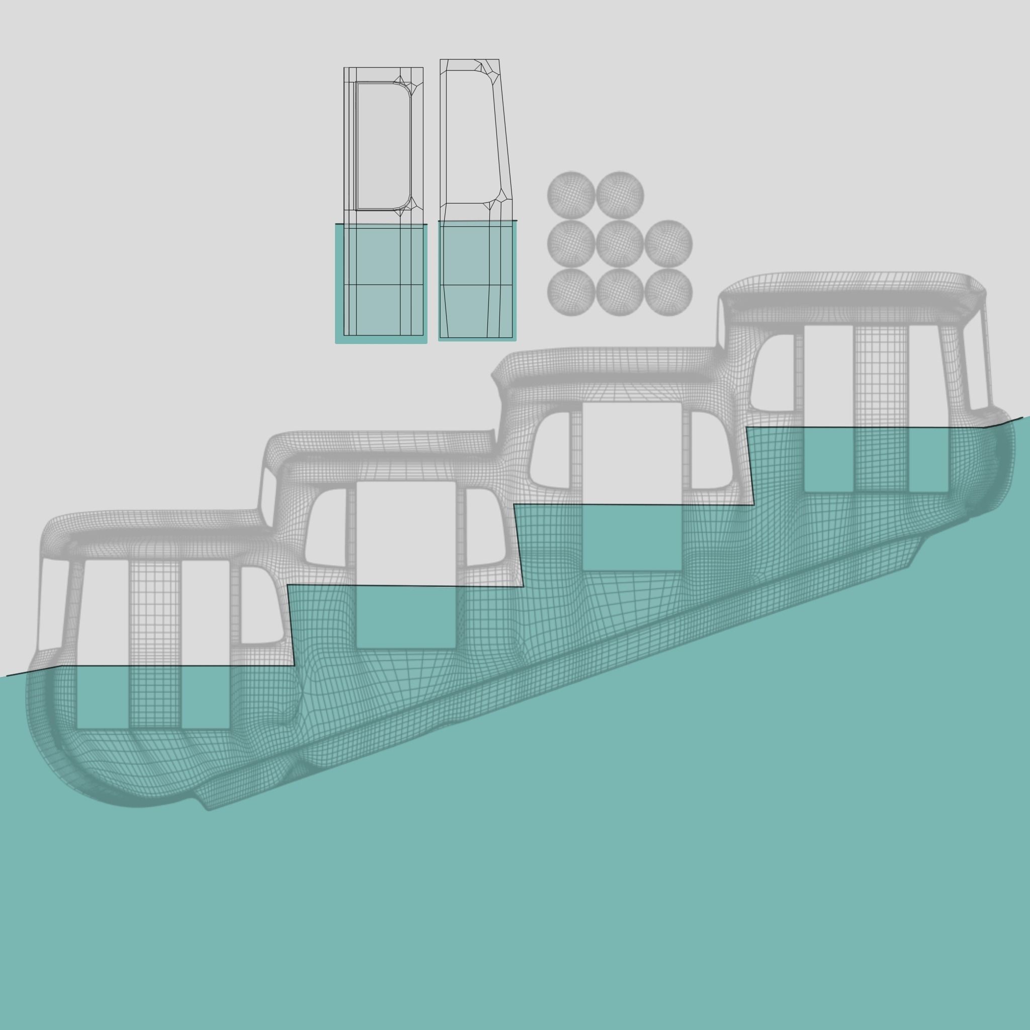 Kyiv Funicular train 1959 3D model | CGTrader