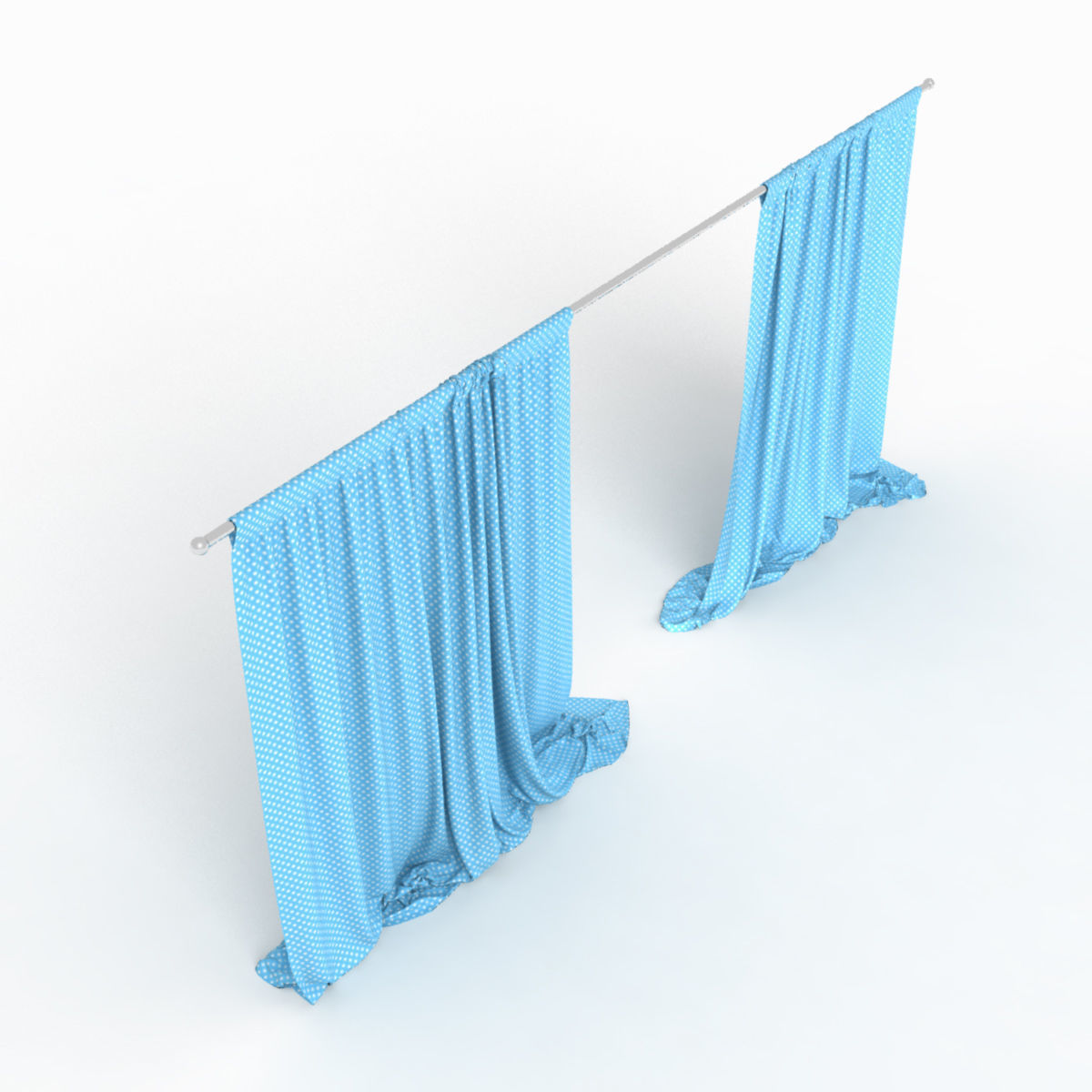 Detailed Curtain 3D model | CGTrader