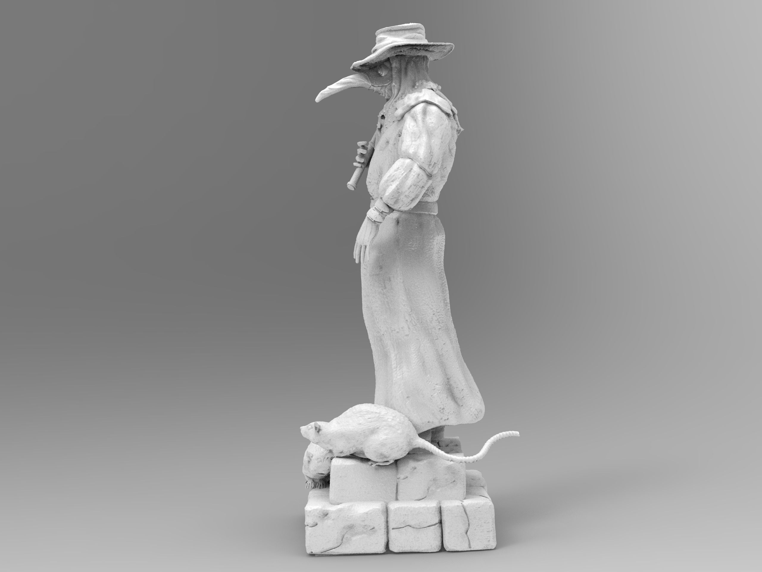 The Plague Doctor free 3D model 3D printable | CGTrader