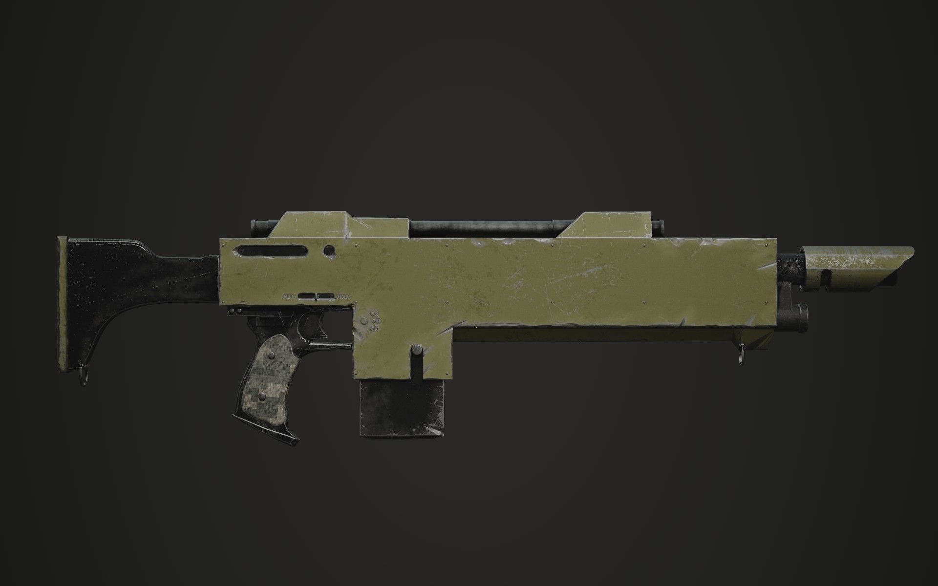 3D model Lasgun VR / AR / low-poly | CGTrader