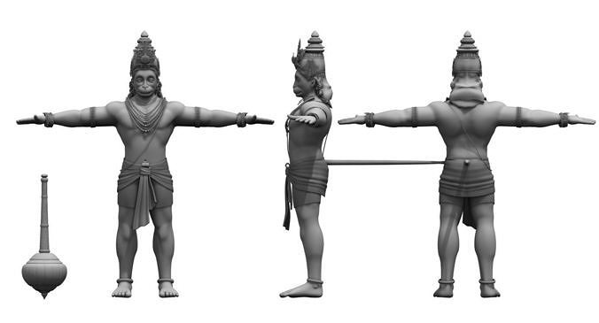 hanuman 3d model statue of lord shiva 3D model | CGTrader