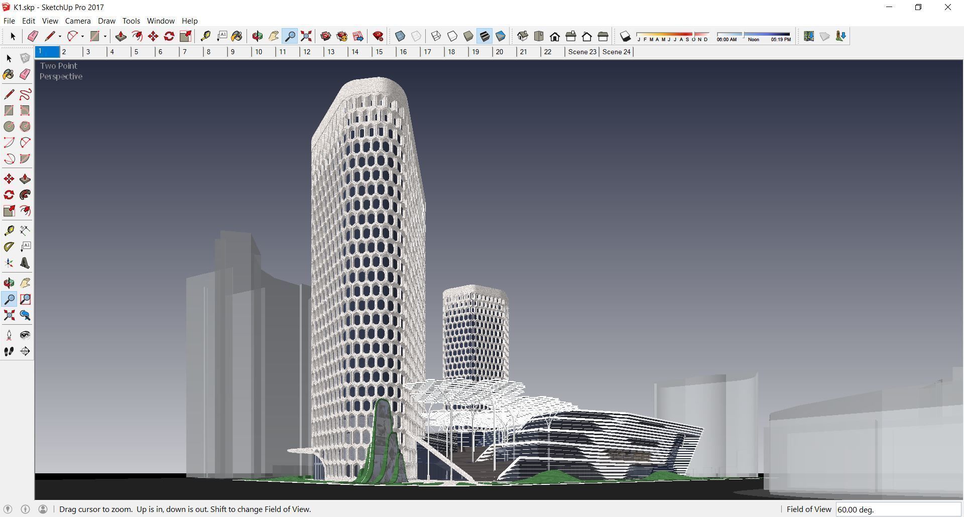 3D model Sketchup - Complex building K1 | CGTrader