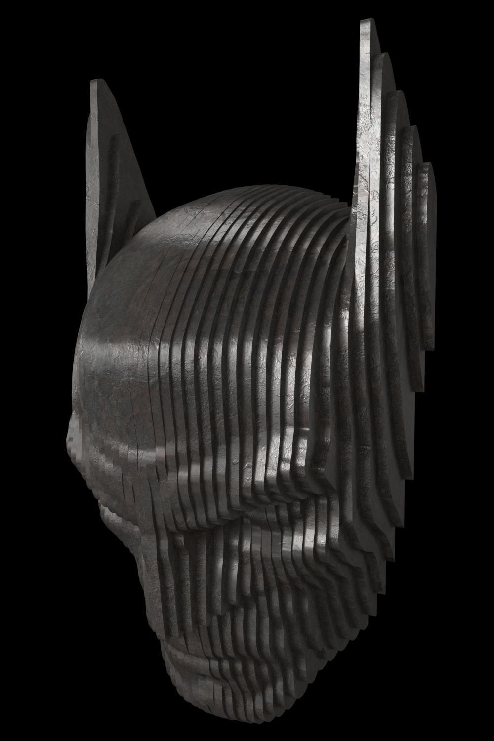 Batman s Head Constructor from sheet metal 3D model | CGTrader