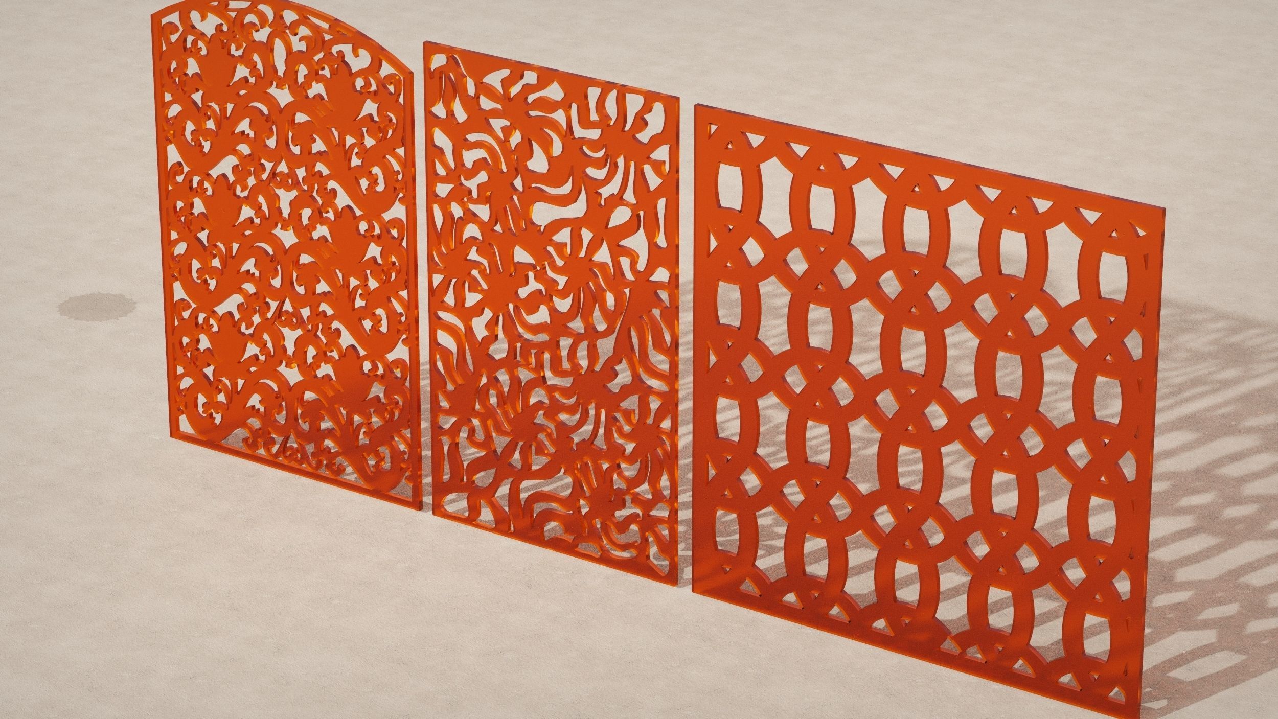 23 Decorative panels 3D model SET 009 3D model | CGTrader