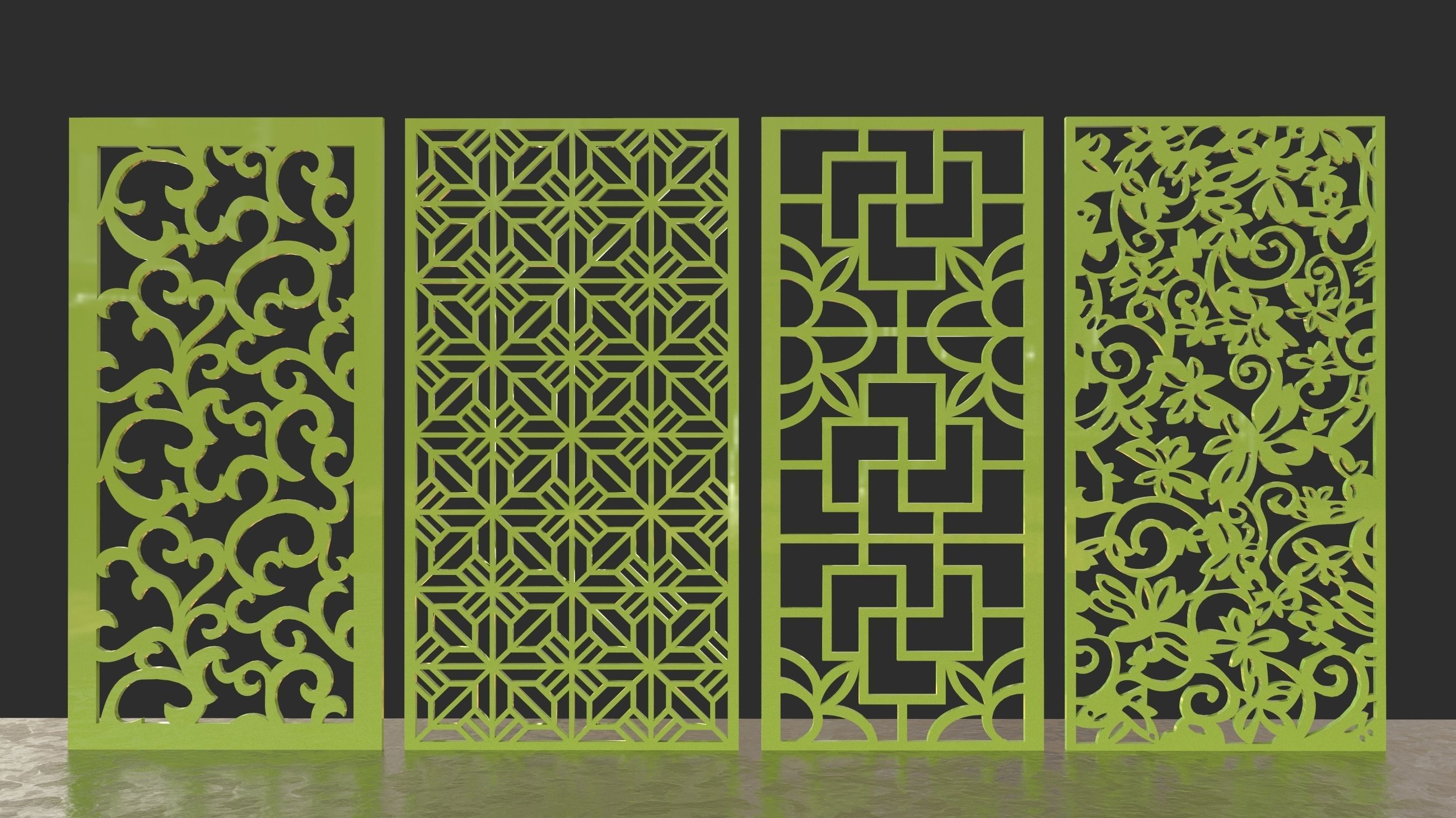 23 Decorative panels 3D model SET 009 3D model | CGTrader