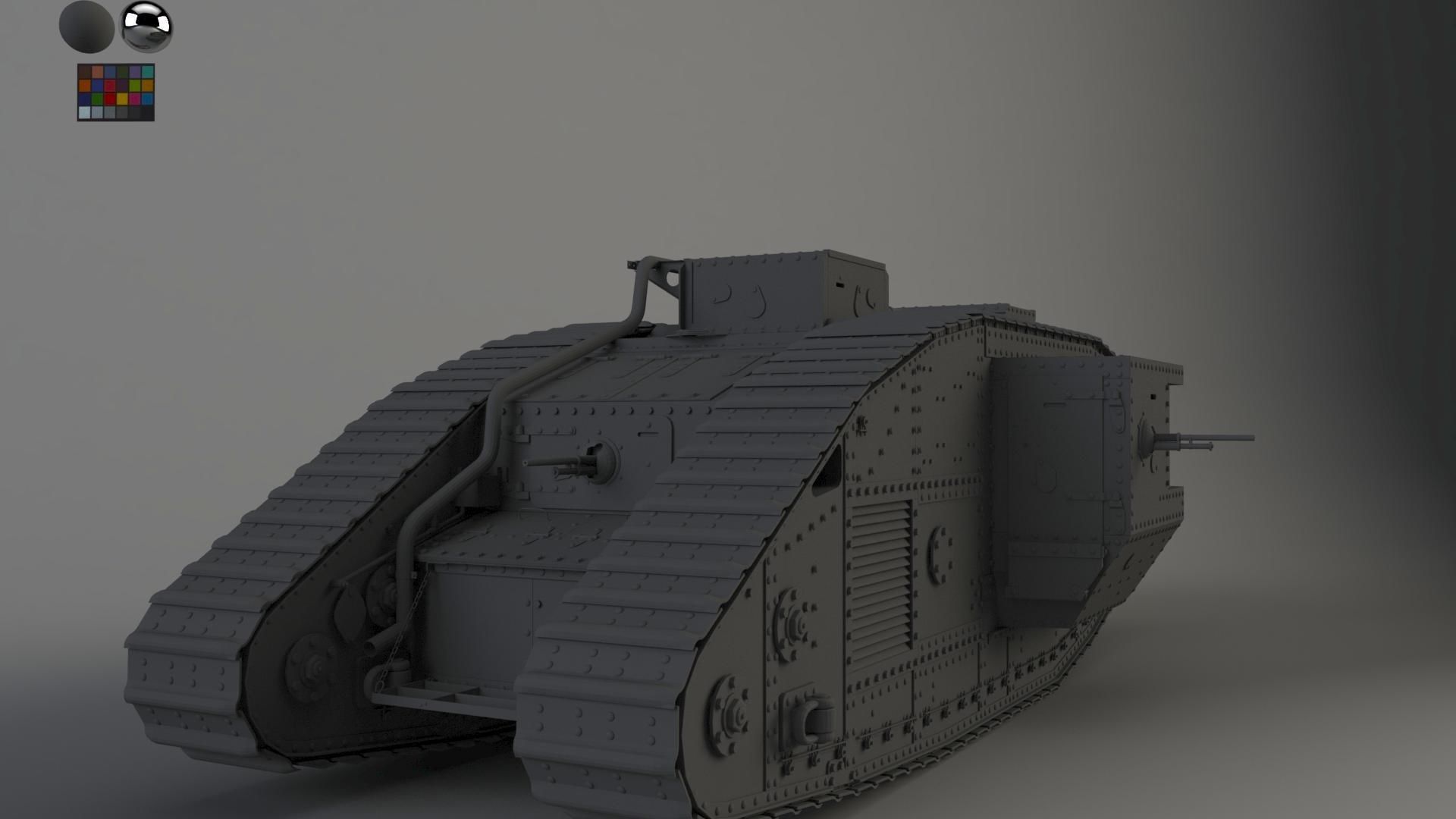 Tank Mark IV 3D model | CGTrader